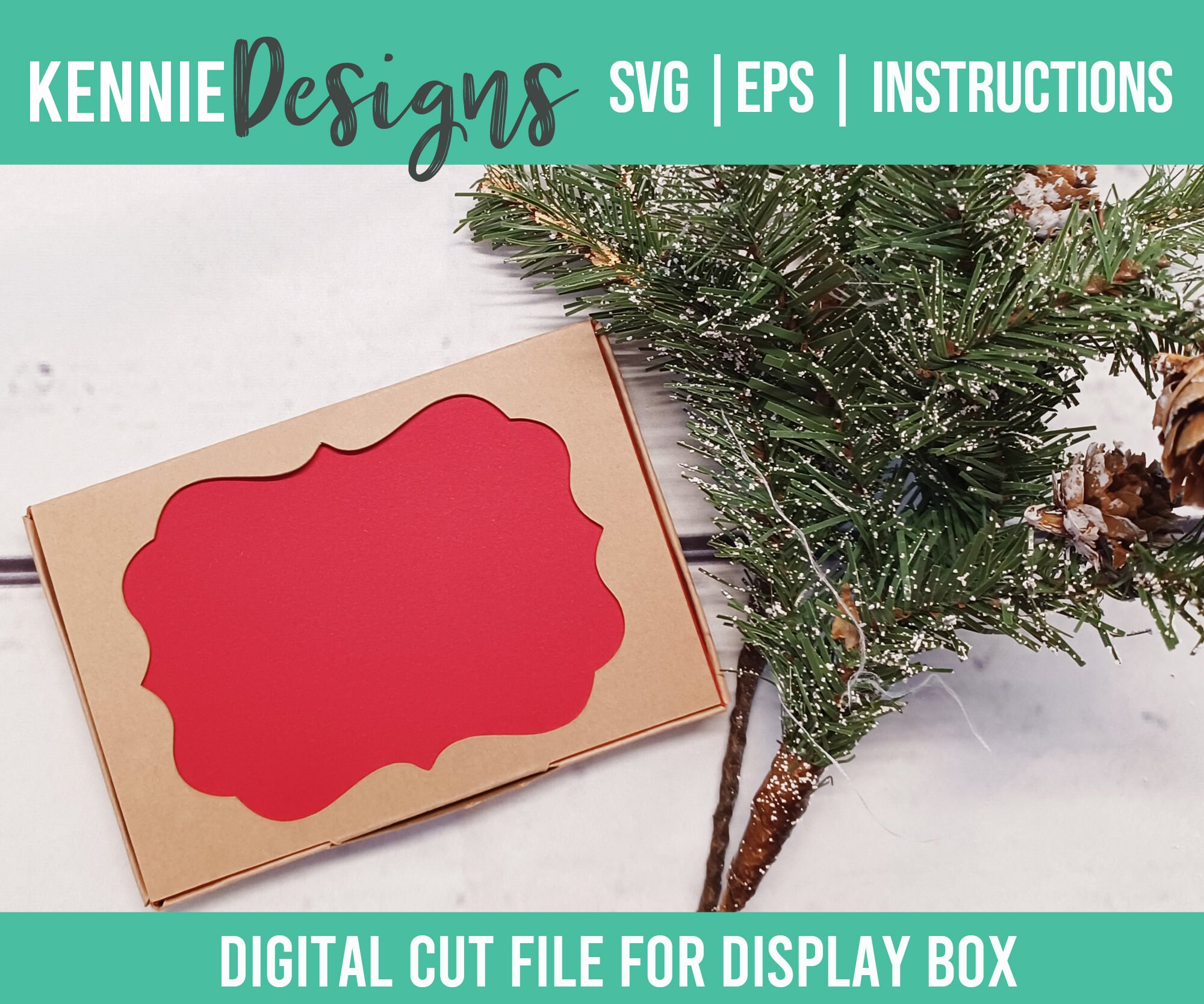 Benelux Ornament Display Box Svg Template Cut File Flat Acrylic or ...
