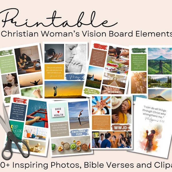 Christian Vision Board Women - Etsy