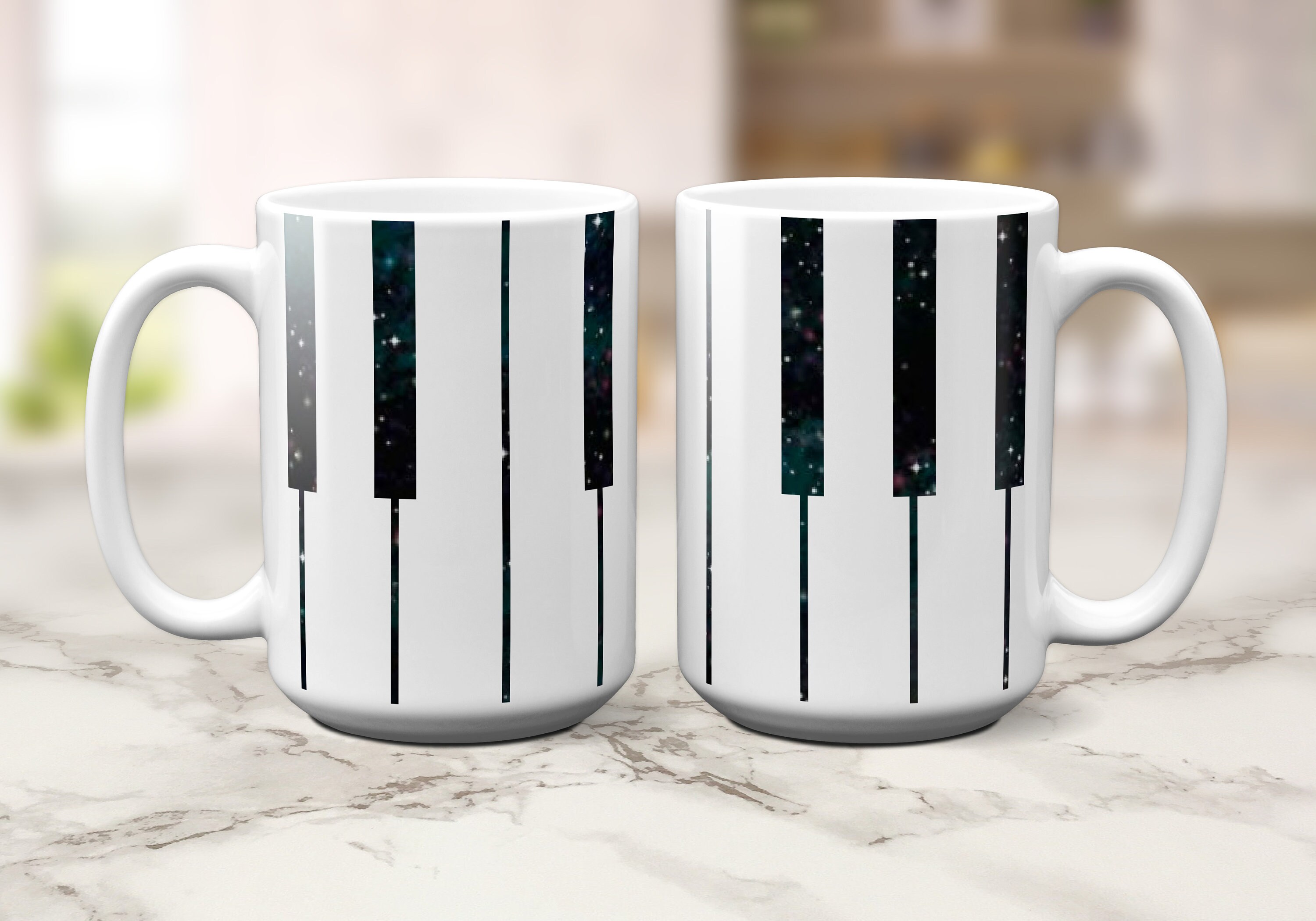 Piano Keyboard Mug Wrap SVG Template for Infusible Ink Sheets for Use ...