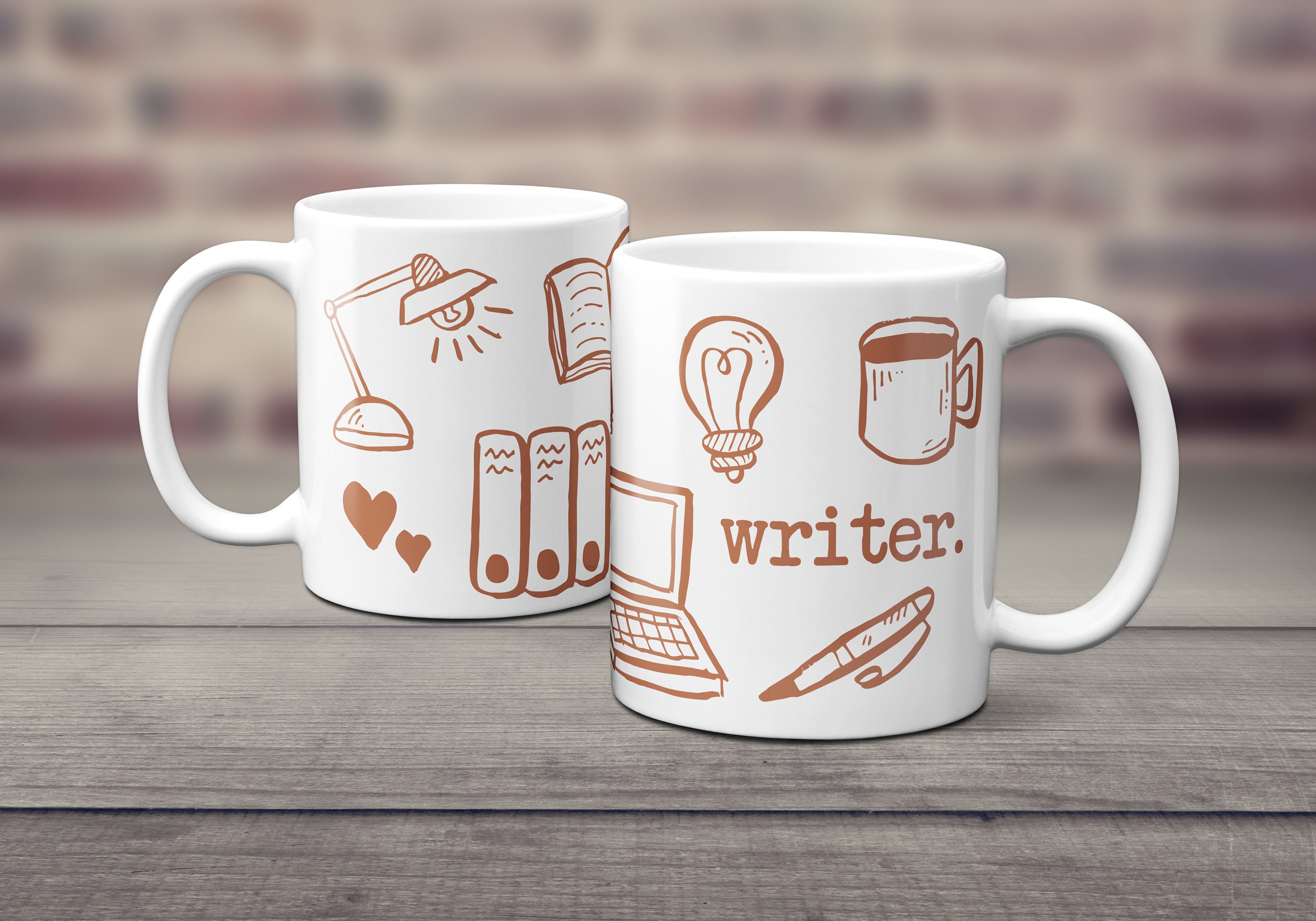 Writer Mug Wrap SVG Template for Infusible Ink Sheets for Use | Etsy