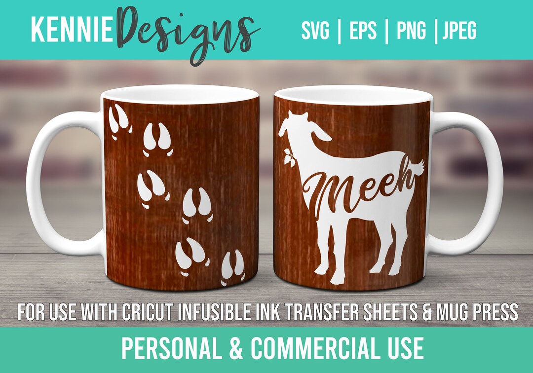 Goat Mug Wrap SVG Template for Infusible Ink Sheets for Use With Cricut ...