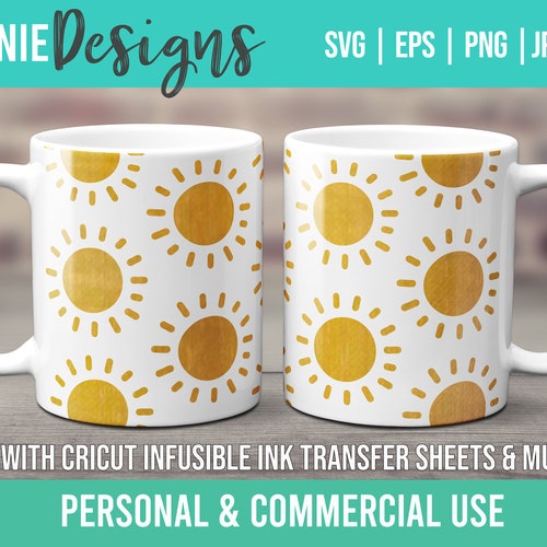 Christmas Borders Mug Wrap Template SVG for Infusible Ink - Etsy Canada