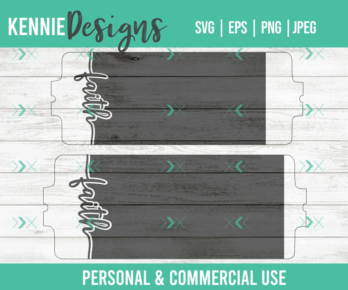 Faith Cursive Mug Wrap Template SVG for Infusible Ink Sheets Use Cricut ...