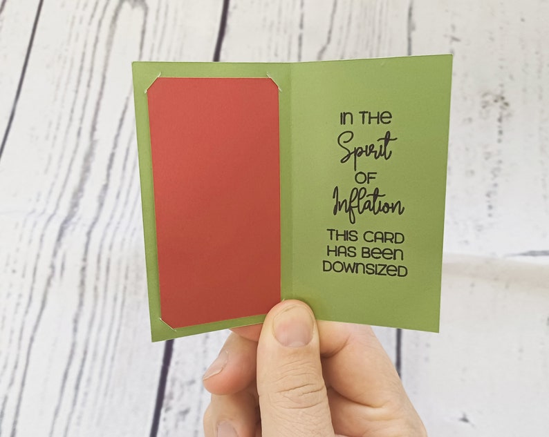 DIY Funny 2024 Christmas Card SVG – Mini Christmas Card – Inflation ...