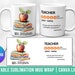 Customizable Funny Teacher Review Mug - Teacher Appreciation Mug Wrap ...