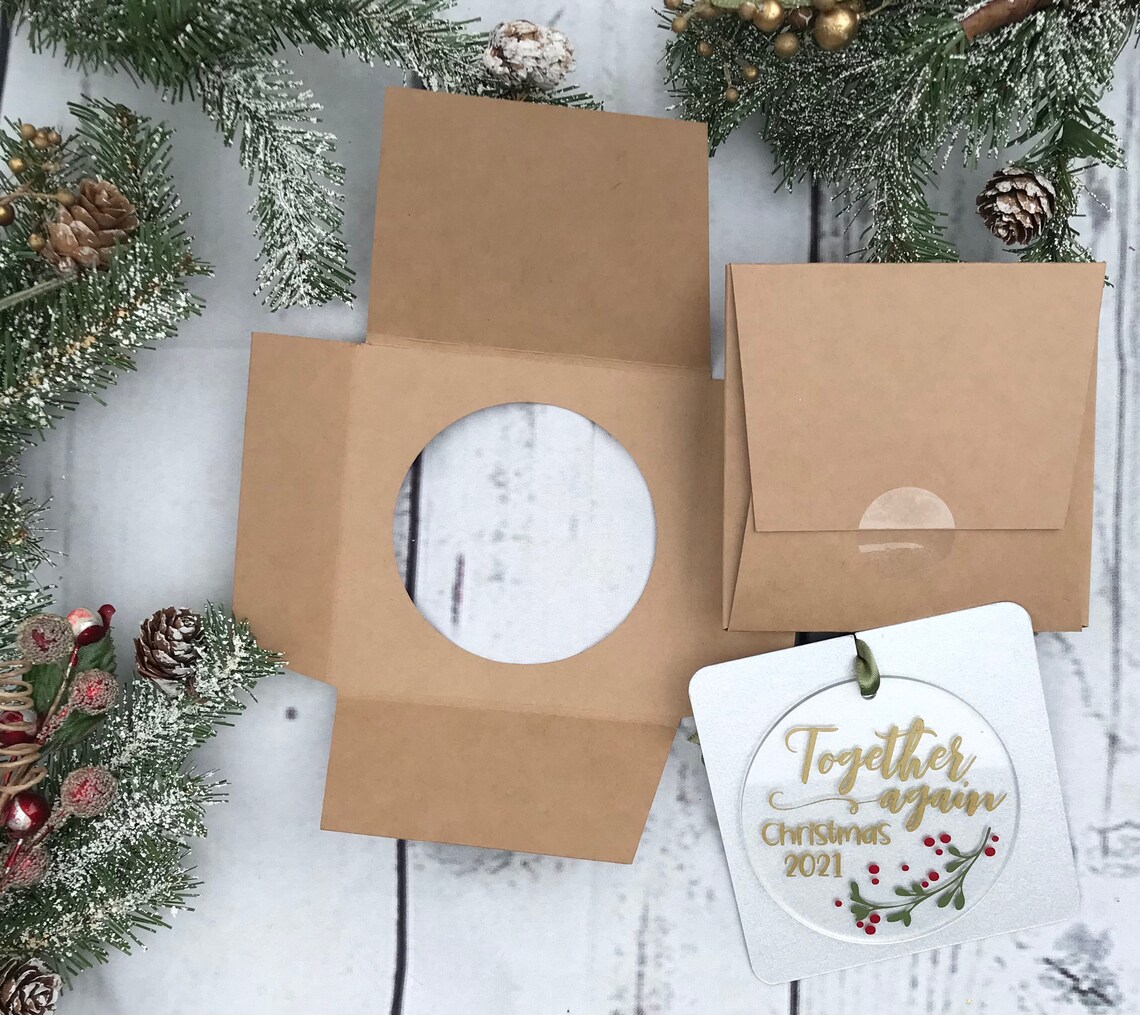 Display Envelope Svg Template Cut File Flat Acrylic or Wooden Ornaments ...