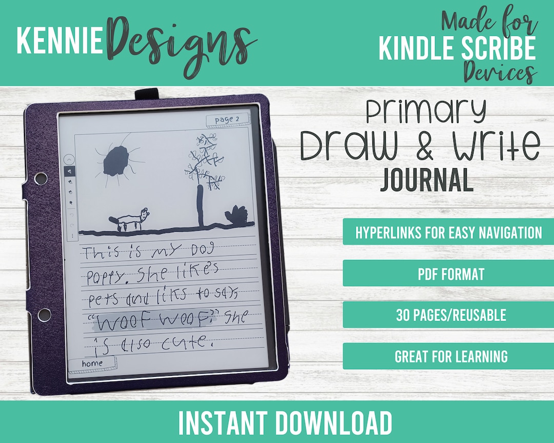 Primary Draw and Write Journal for Kids for Kindle Scribe Easy ...