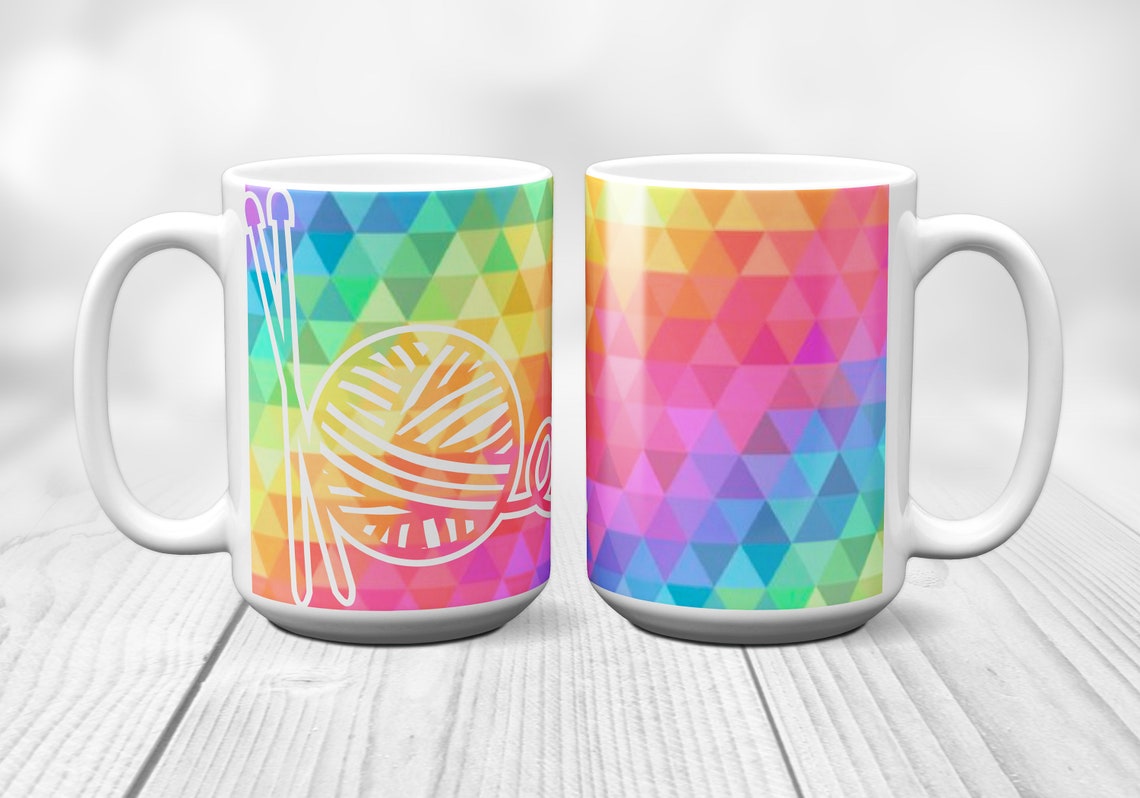 Knit Border Mug Wrap Template SVG for Infusible Ink Sheets for Use With ...