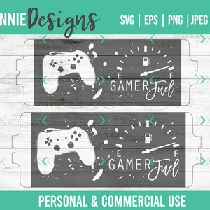 Gamer Fuel Infusible Ink Mug Wrap SVG Template Transfer Sheets and ...