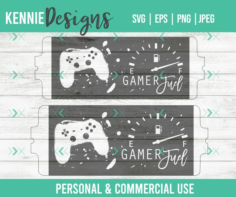 Gamer Fuel Infusible Ink Mug Wrap SVG Template Transfer Sheets and ...