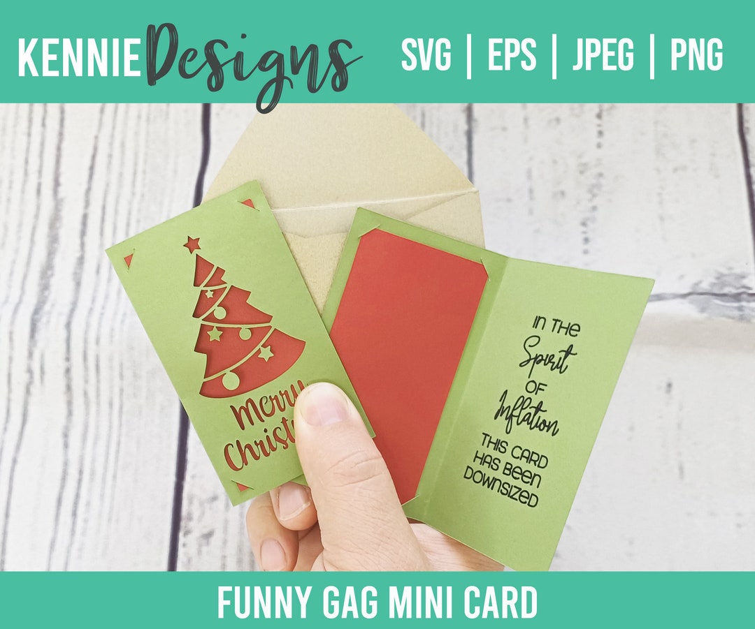 DIY Funny 2024 Christmas Card SVG – Mini Christmas Card – Inflation ...