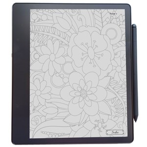 Tracing Doodle Fancy Flowers Pages for Kindle Scribe Book 2, Navigation ...