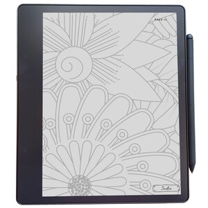 Tracing Doodle Fancy Flowers Pages for Kindle Scribe, Navigation ...