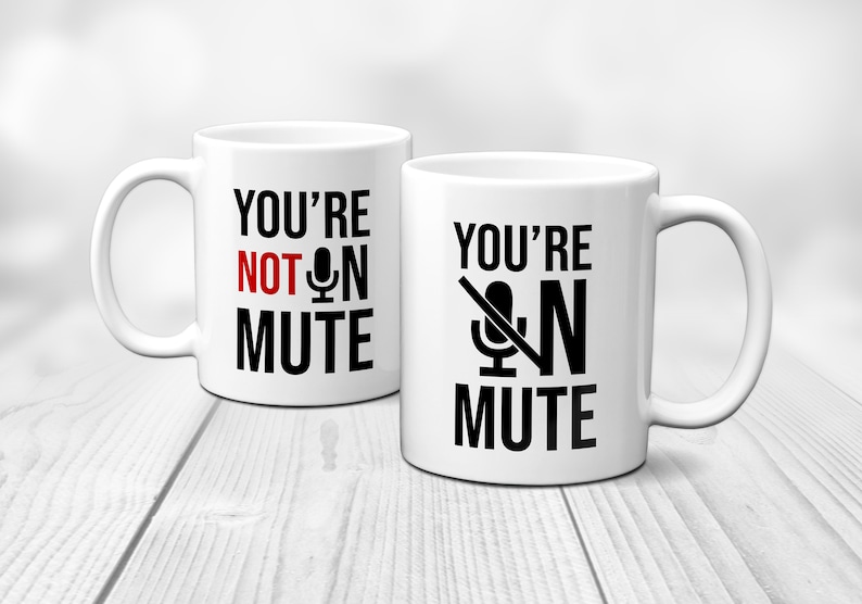 You're on Mute Infusible Ink Mug Wrap SVG Template Online Meeting ...