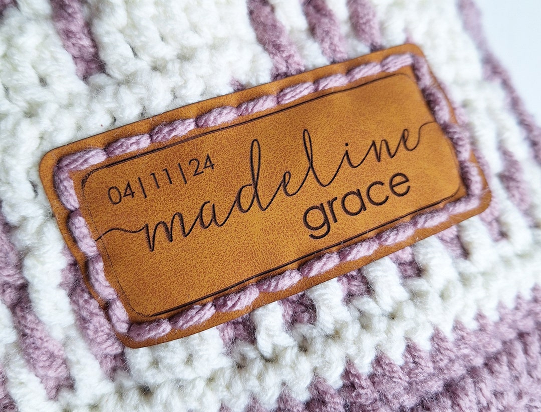 Personalized Blanket Name Tag, Large Leather Tag, Custom Made by Label ...