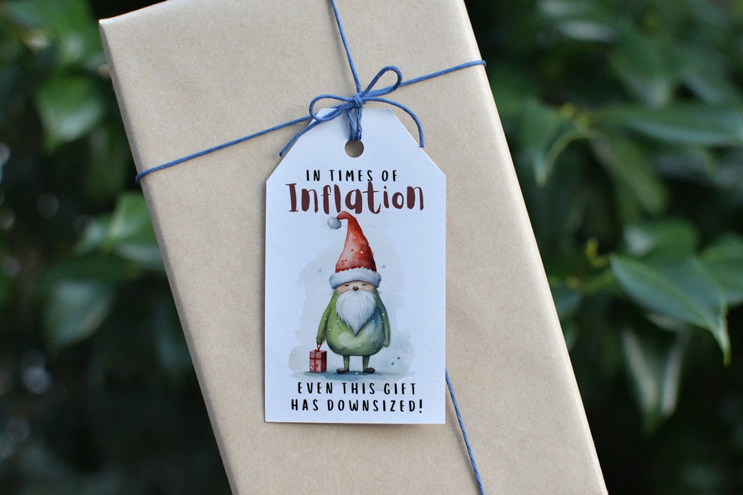 Printable Christmas Gift Tags | Funny for Secret Santa | Inflation ...