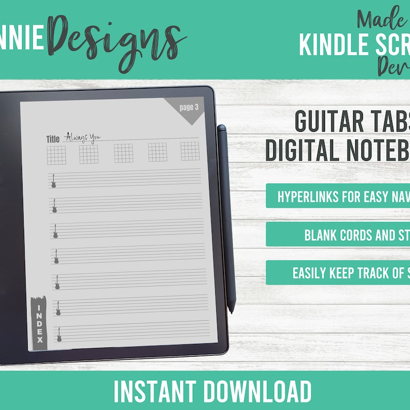 Guitar Digital Notebook - Etsy