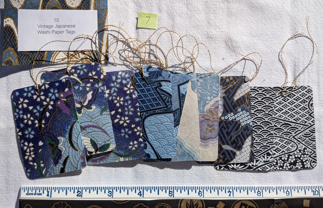 Japanese Washi Paper Gift Tags - Etsy