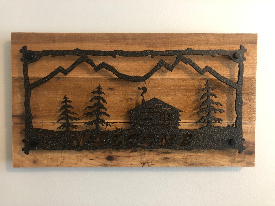 Custom Rustic Welcome Sign - Etsy