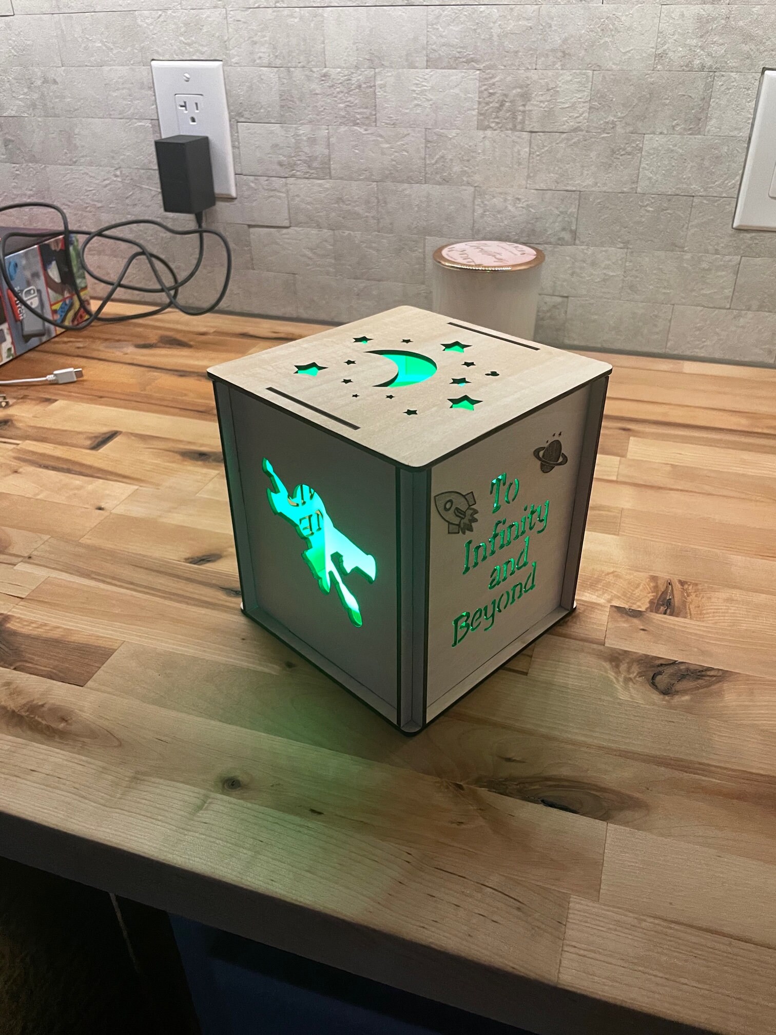 Laser Cut “toy Story”. Wooden Night Light Box - Table Lamp SVG DXF File ...