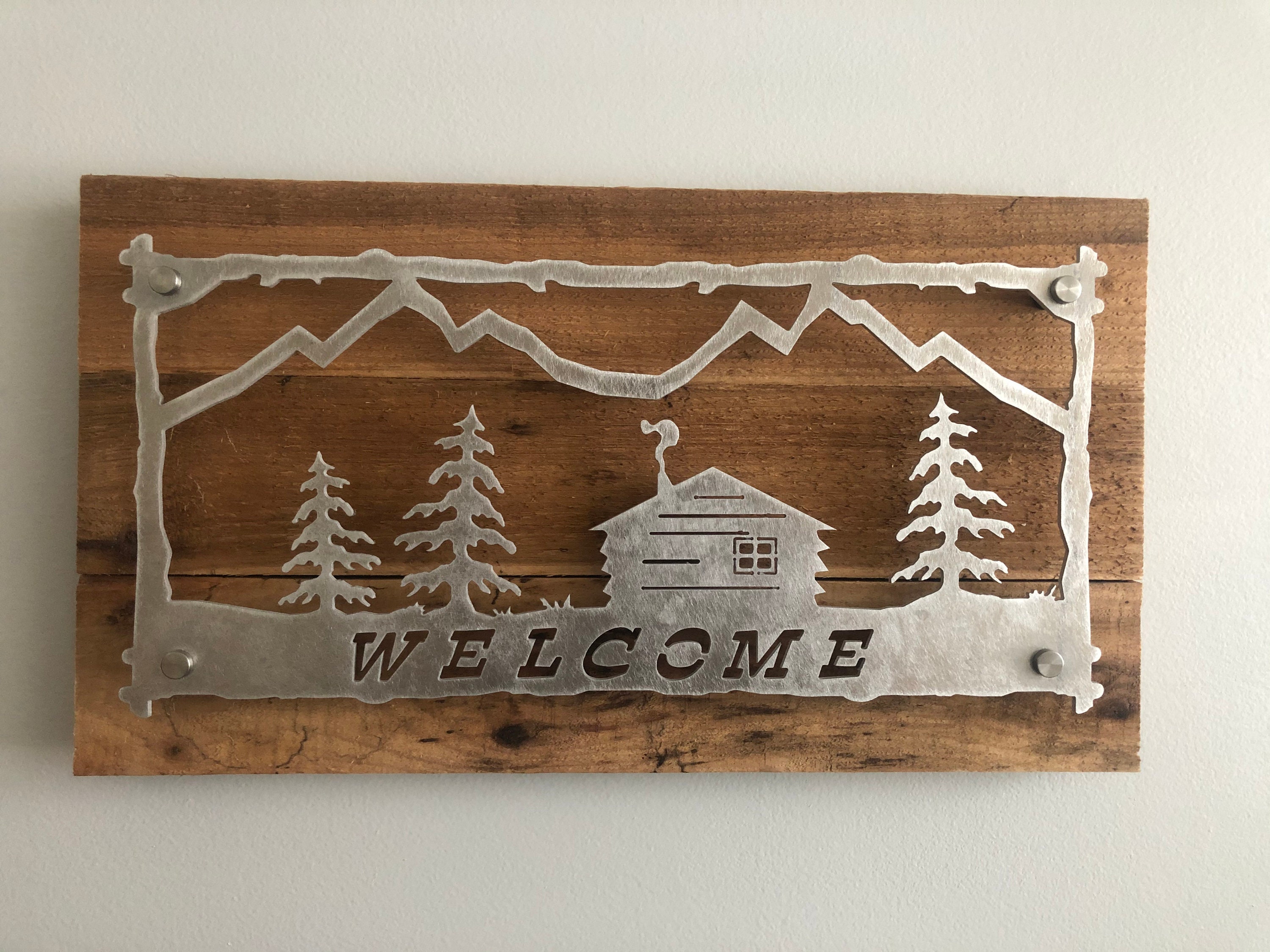 Custom Rustic Welcome Sign - Etsy