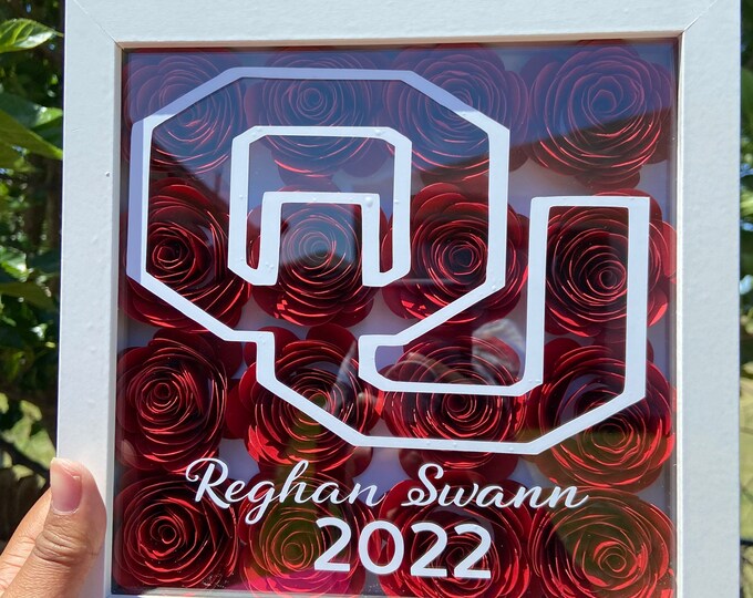 Personalized College Shadow Box L College Graduation Gift College ...