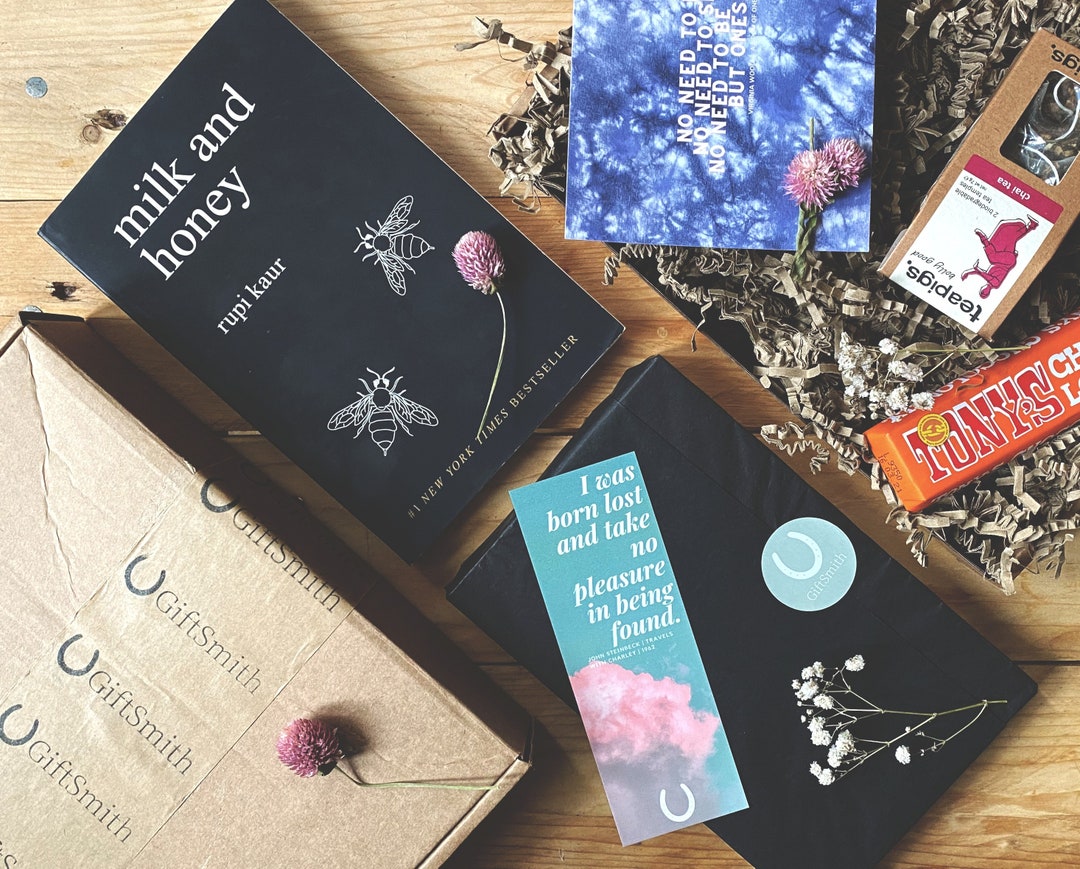 Gorgeous Pre-loved Book Lover Gift Box | Dried Wild Flowers | Literary ...