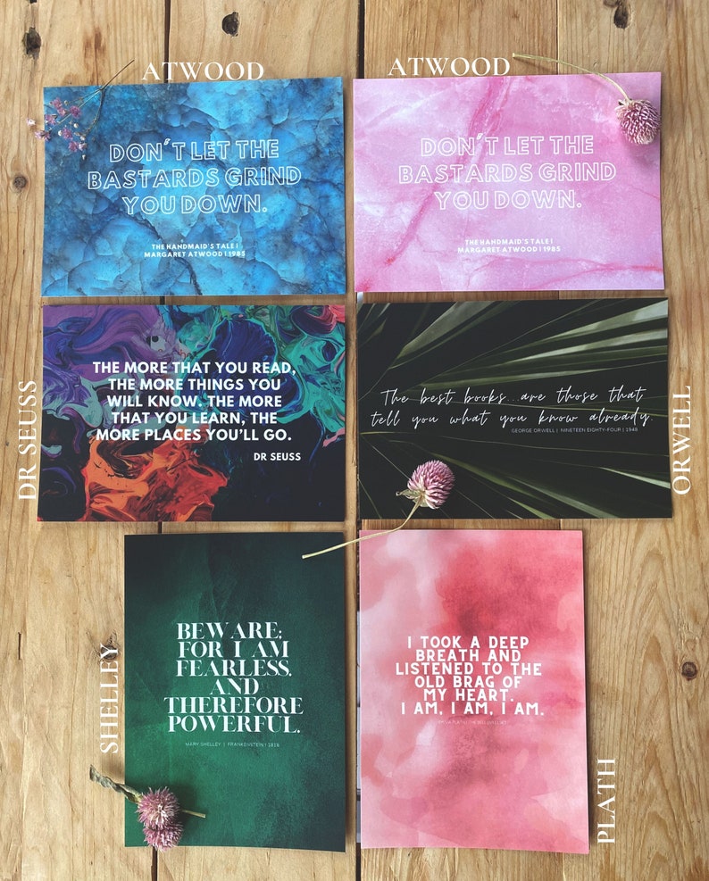Gorgeous Pre-loved Book Lover Gift Box | Dried Wild Flowers | Literary ...