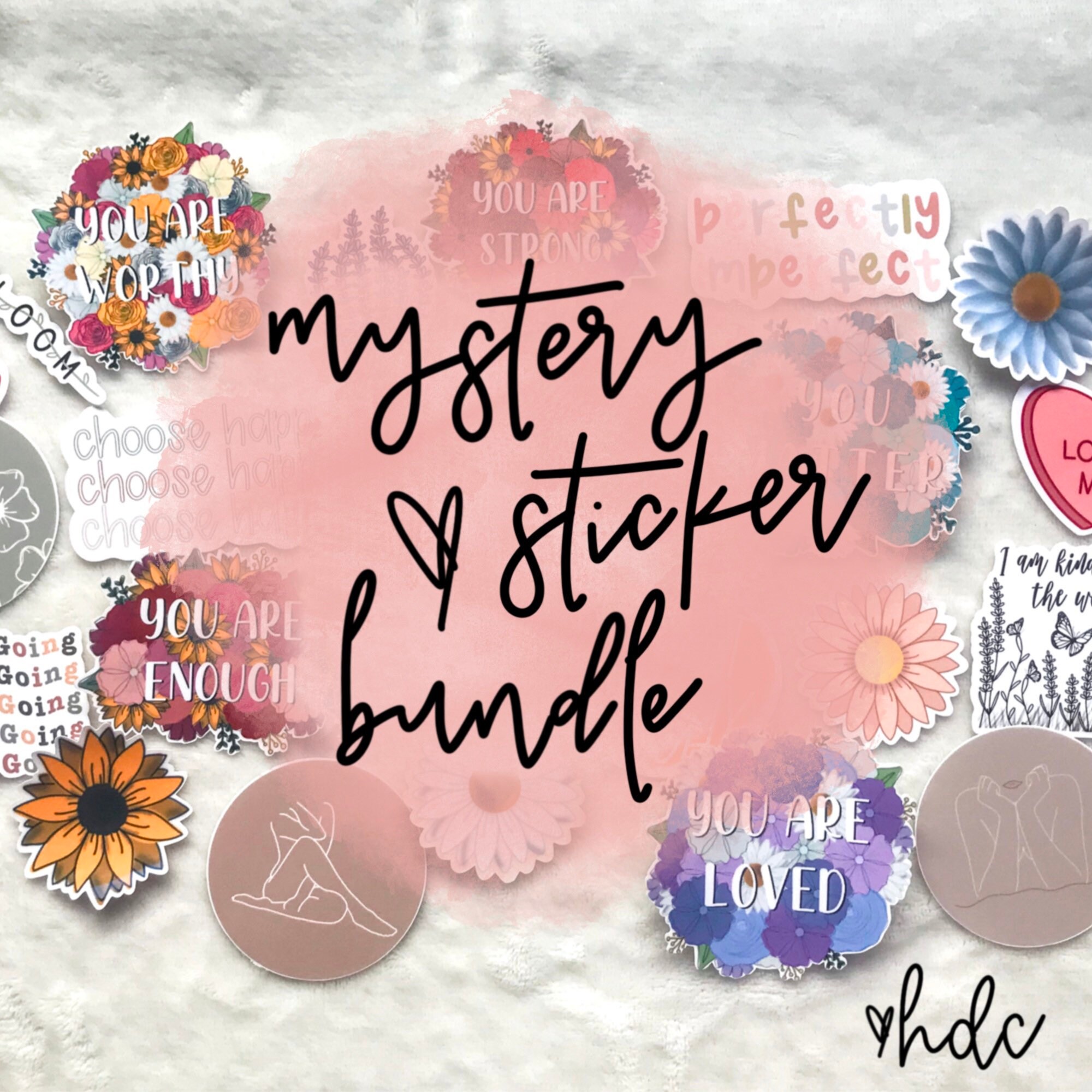 Mystery Sticker Bundle / 4 Mystery Stickers Pack / FREE | Etsy