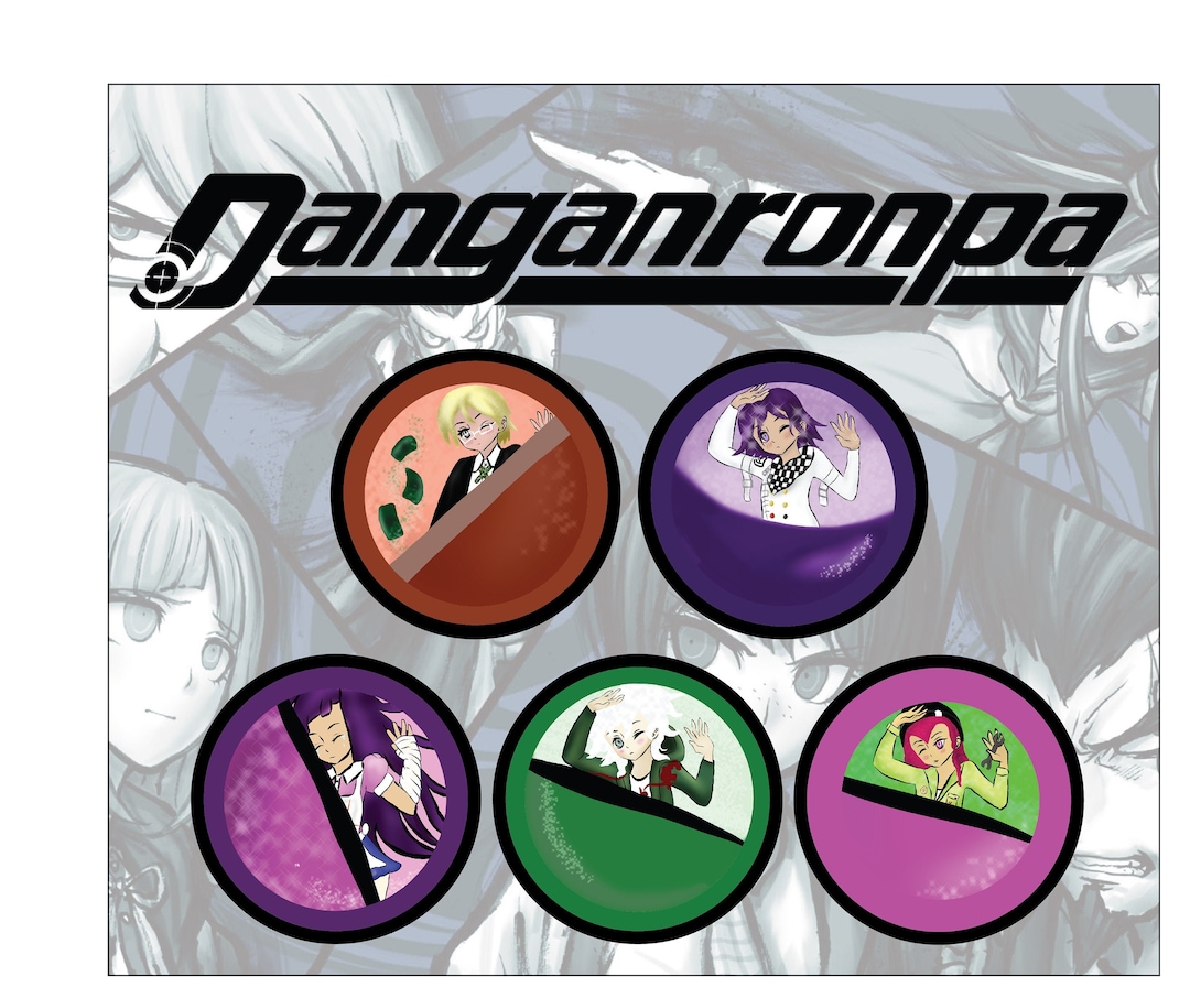 Danganronpa Gacha Pins - Etsy