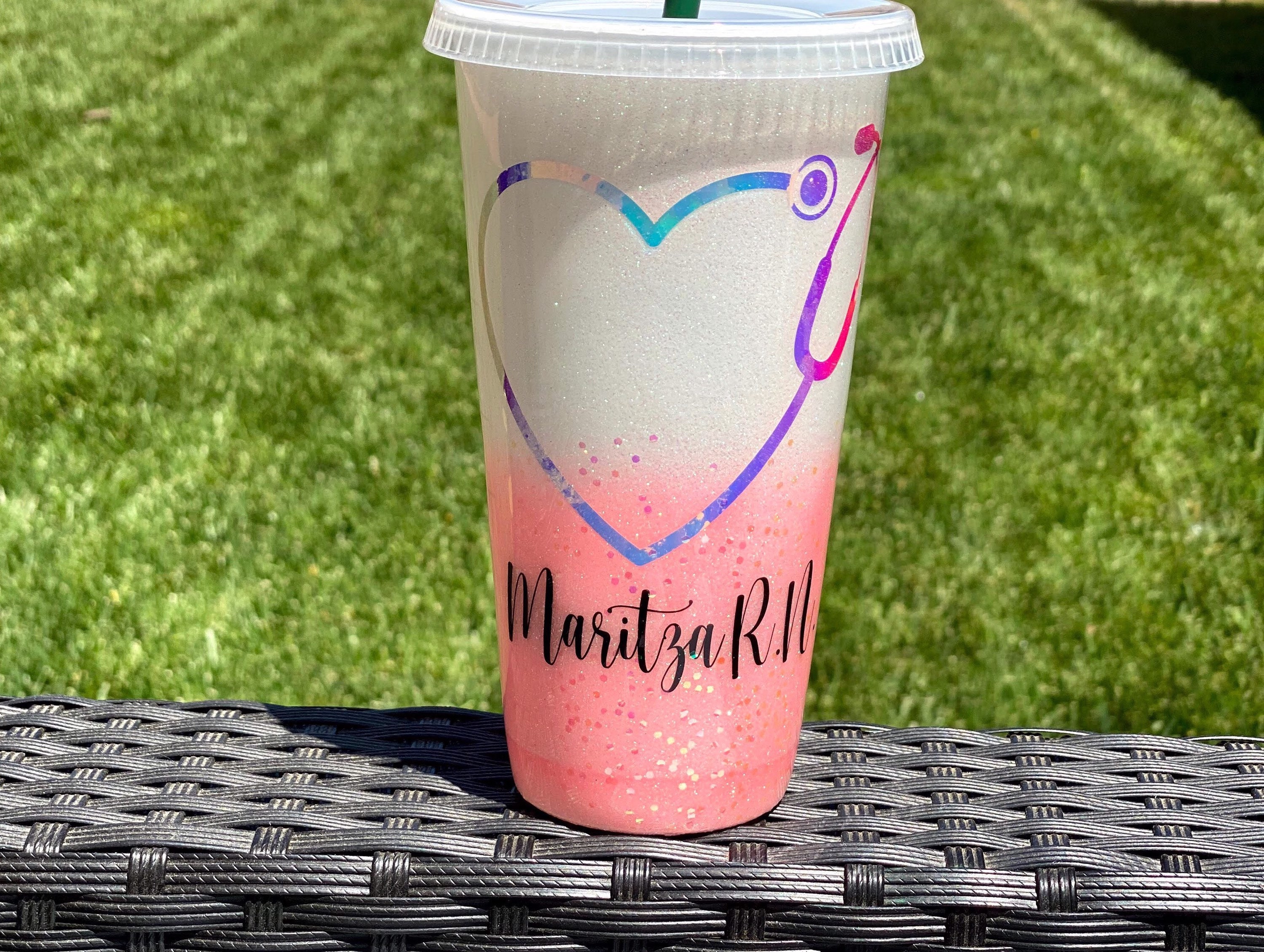 Enfermería farmacia técnica dietista copa de purpurina | Etsy