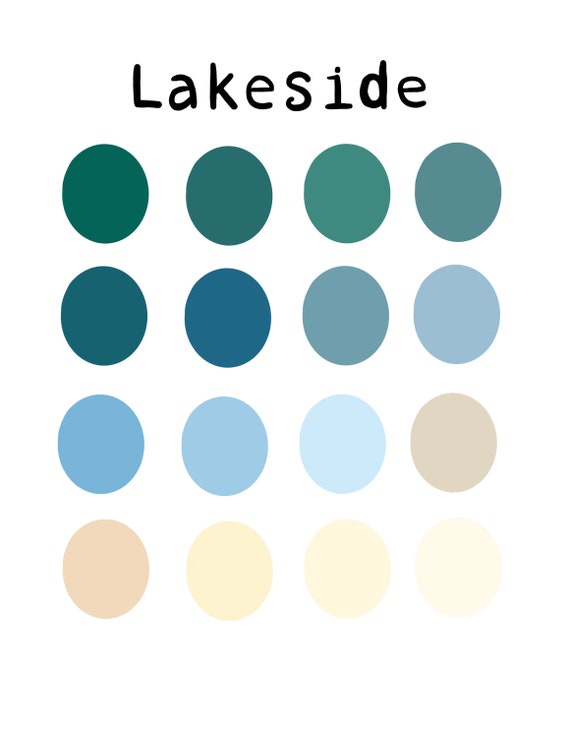 Lakeside Color Palette - Etsy