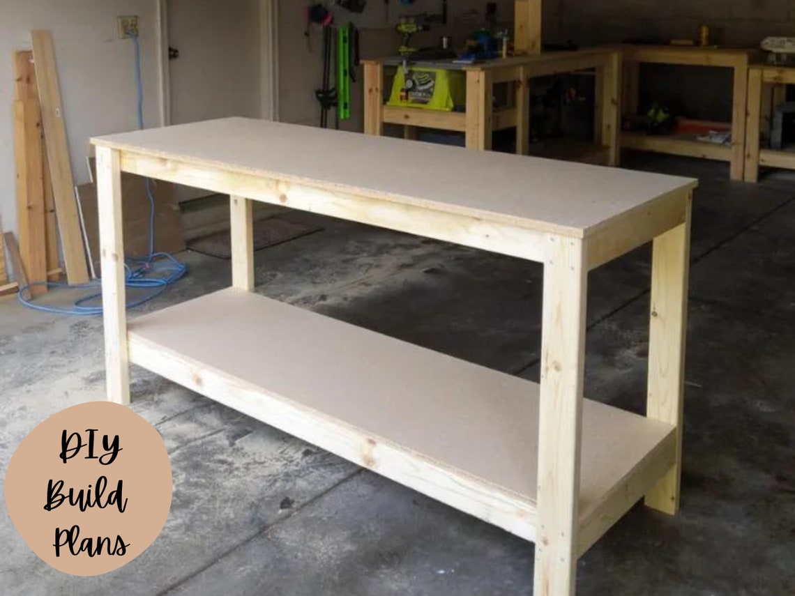 DIY Workbench Printable Build Plans, Digital Download, Home Improvement, Home Build Print - Etsy