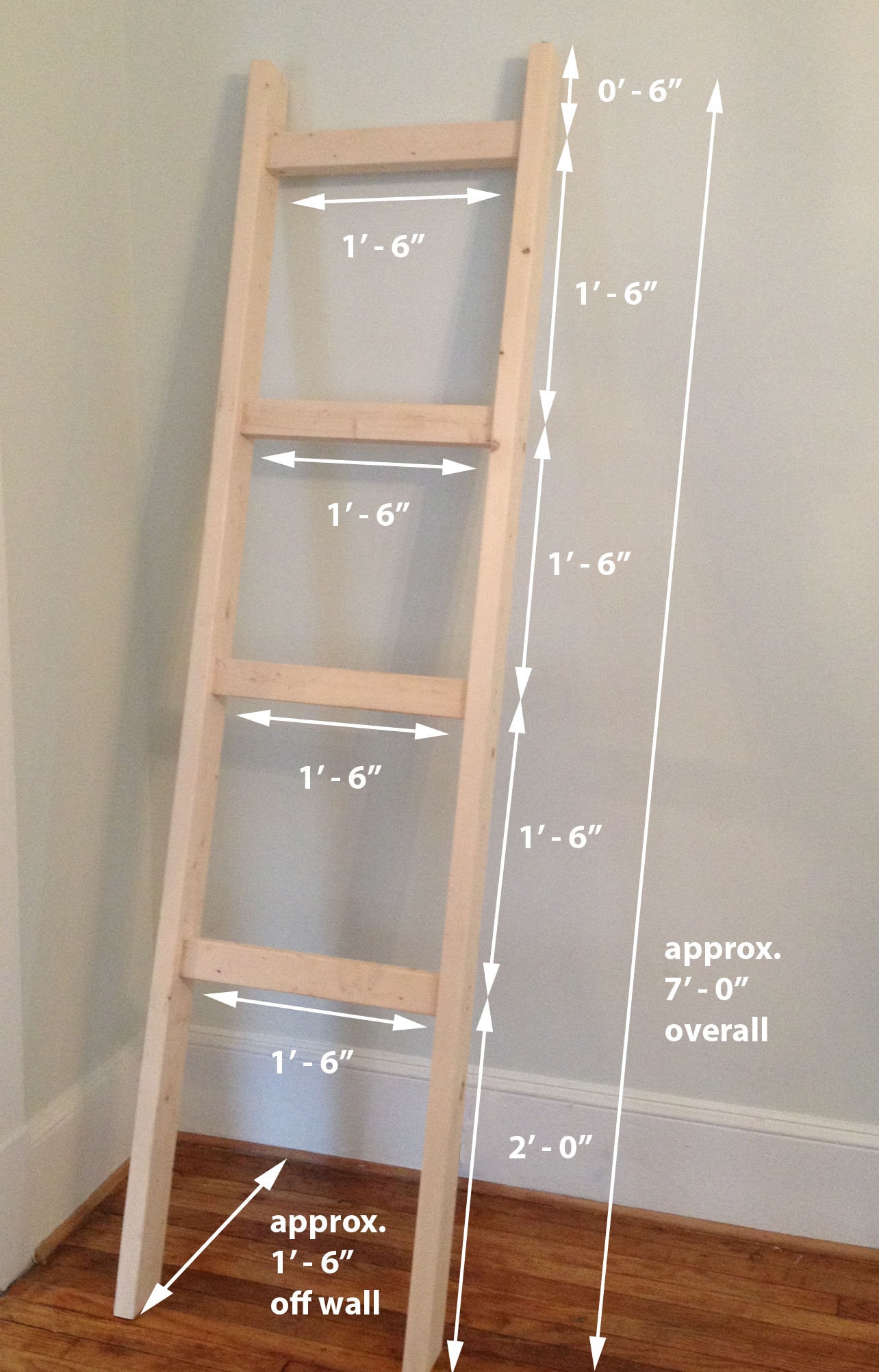 DIY Blanket Ladder L PDF File L Printable Plans L Instant Download L ...
