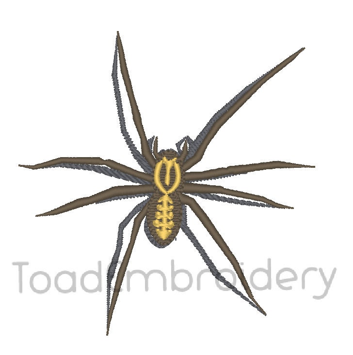 Spider Realistic Machine Embroidery Design Instant Digital Download ...