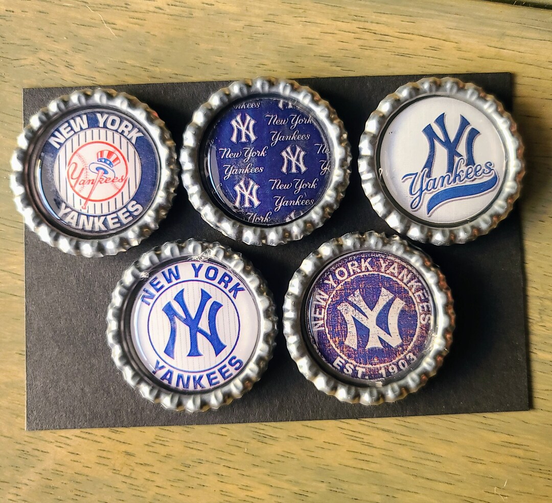 MLB Sports Team Baseball New York Bottlecap Refrigerator Office Filing ...