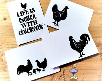 Rooster Note Cards - Etsy