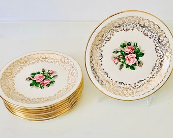 Pink Plate Set - Etsy