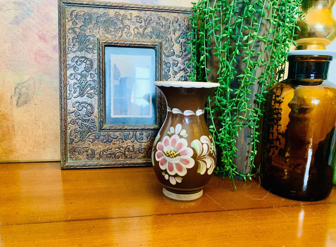 Vintage, Authentic, Gmundner Keramik Vase, Hand Painted, Austria ...