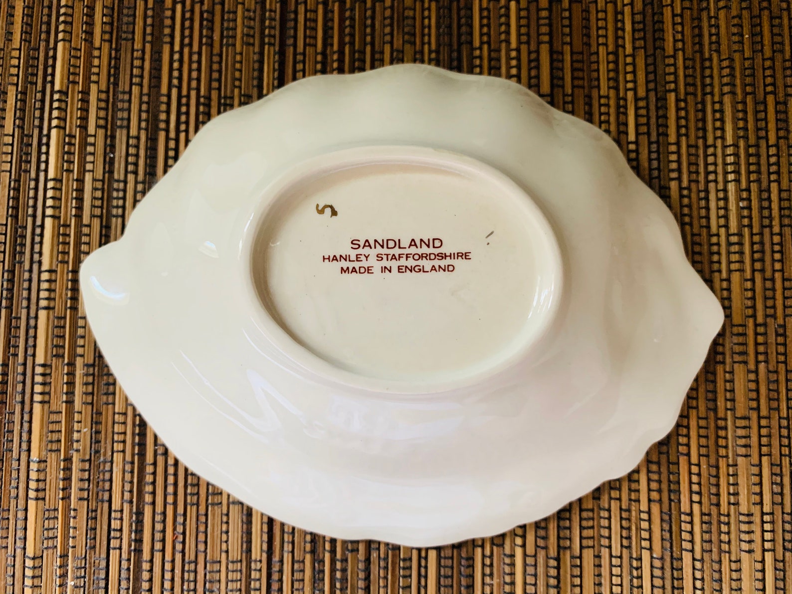 Vintage, Canadiana, Nova Scotia, Sandland Hanley Ware, Trinket Dish ...
