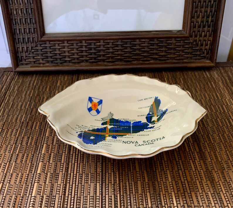 Vintage, Canadiana, Nova Scotia, Sandland Hanley Ware, Trinket Dish ...