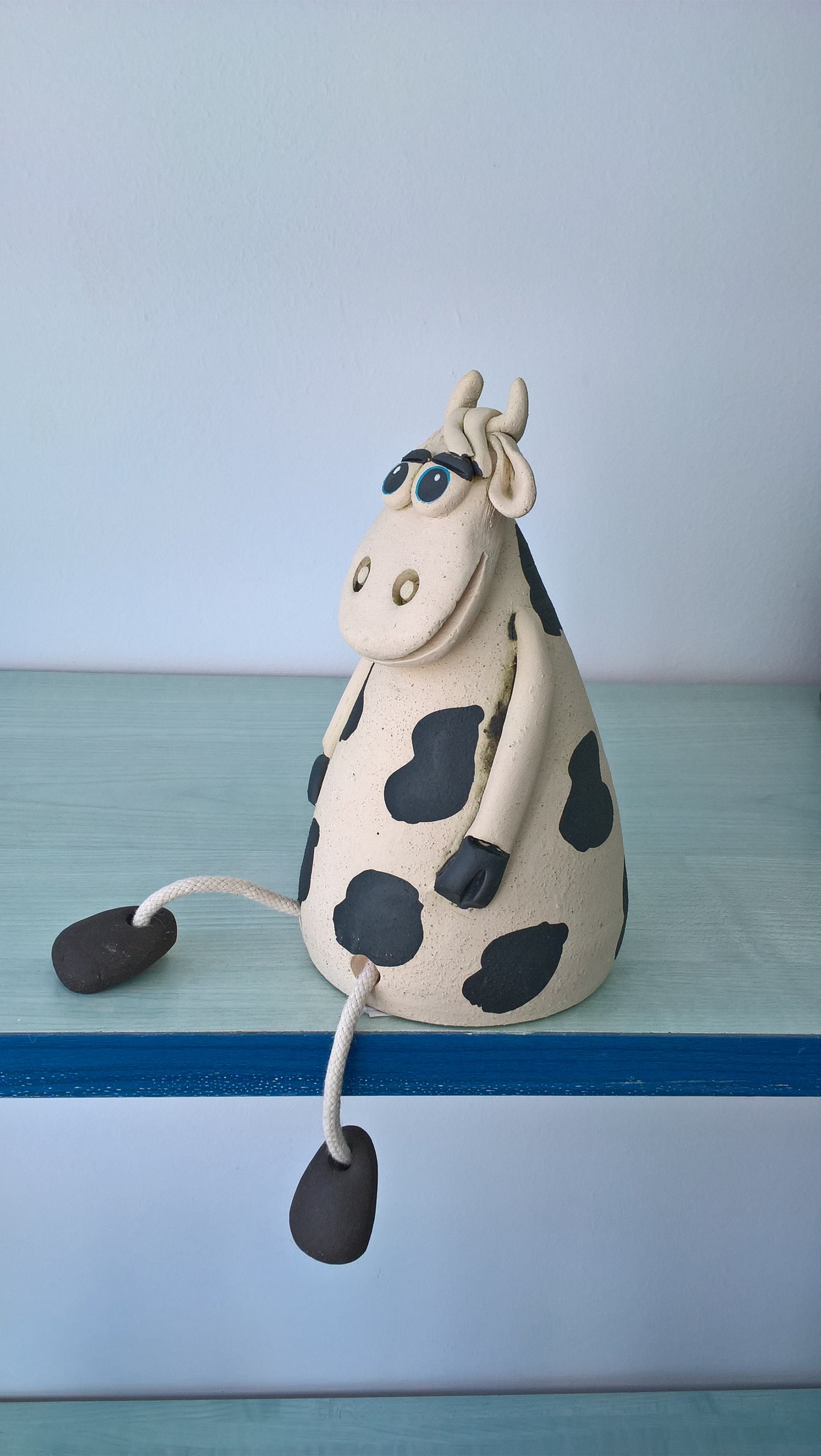 Handmade Ceramic Table Decorative Figures Ofa Sheep and Cow, Greek ...