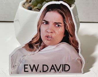 EW, Adulting EW, David Alexis Rose Schitts Creek Vinyl Sticker - Etsy