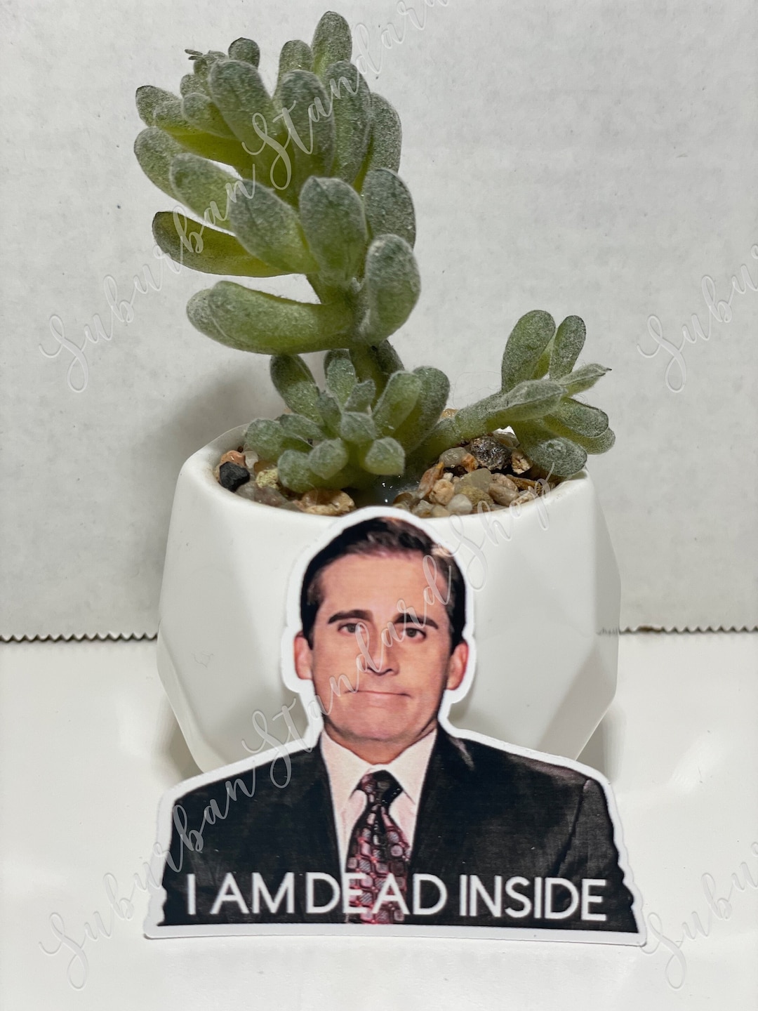 Michael Scott I Am Dead Inside the Office Vinyl Sticker - Etsy