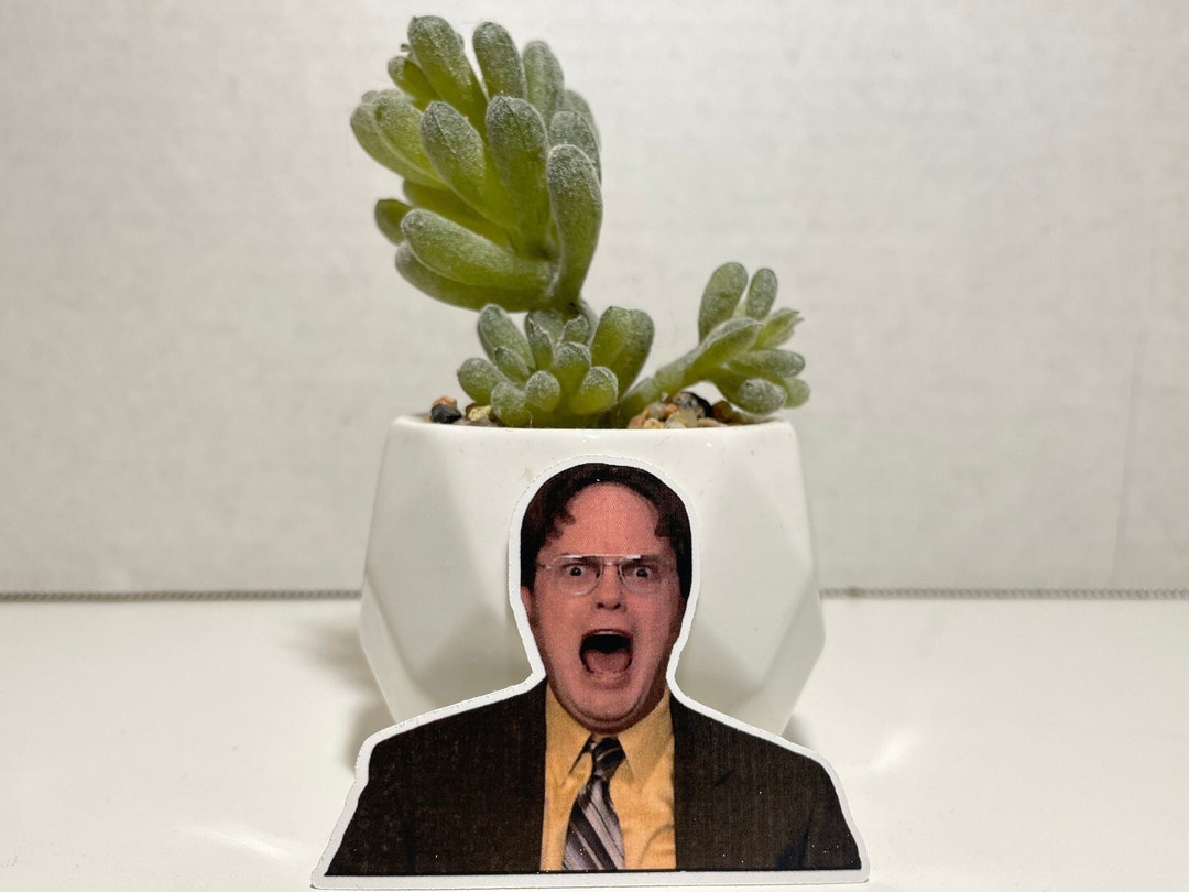 Dwight Schrute Screaming - the Office Vinyl Sticker - Etsy