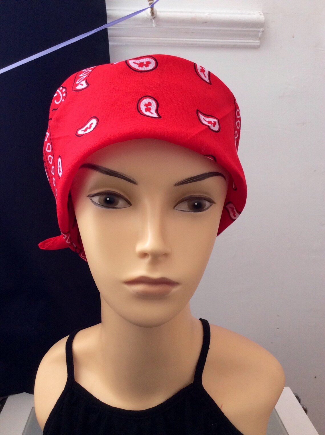 100% algodón Paisley Bandana cara cubierta cuello envolver - Etsy España