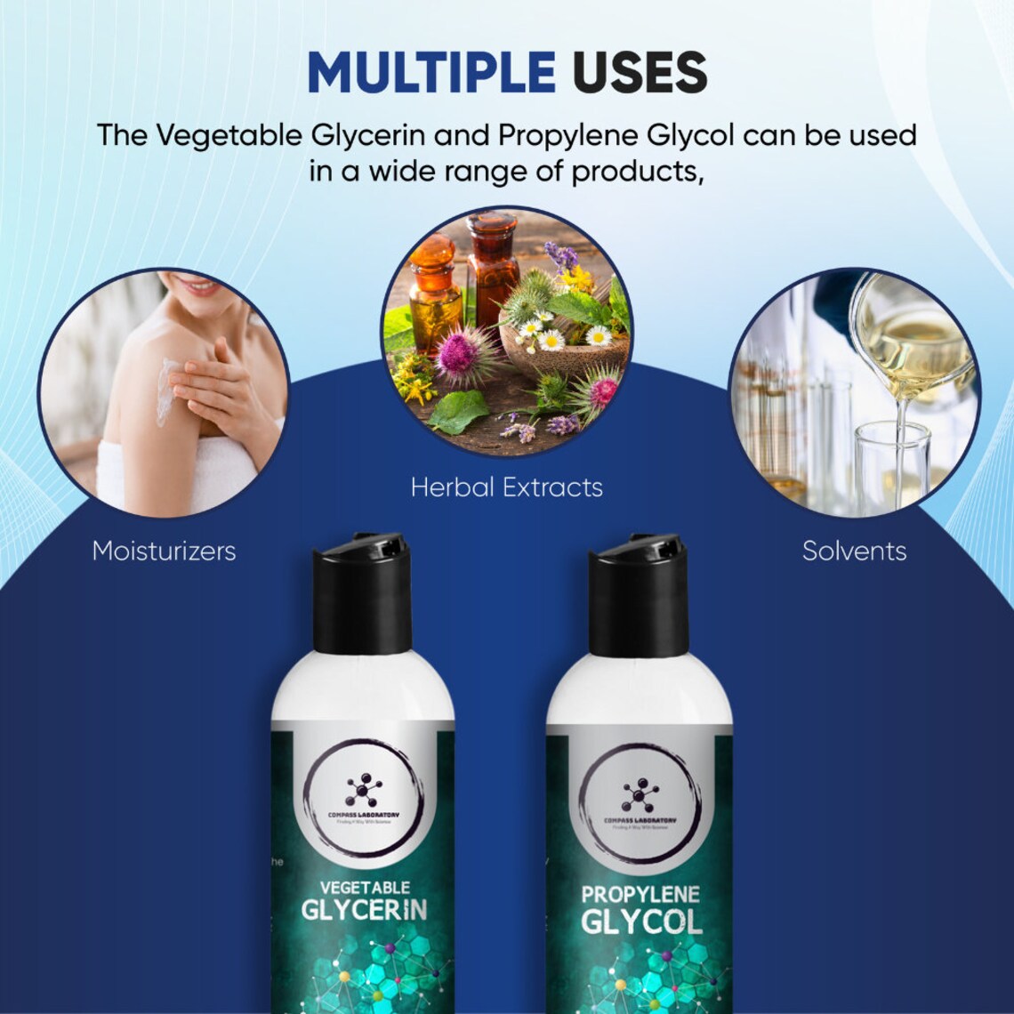 Propylene Glycol and Vegetable Glycerin | 500ml Each | 2 Pack Bundle ...