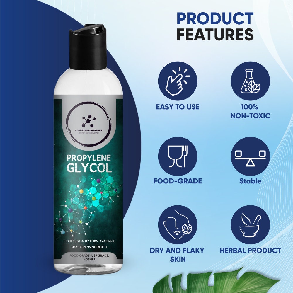 Propylene Glycol and Vegetable Glycerin | 500ml Each | 2 Pack Bundle ...
