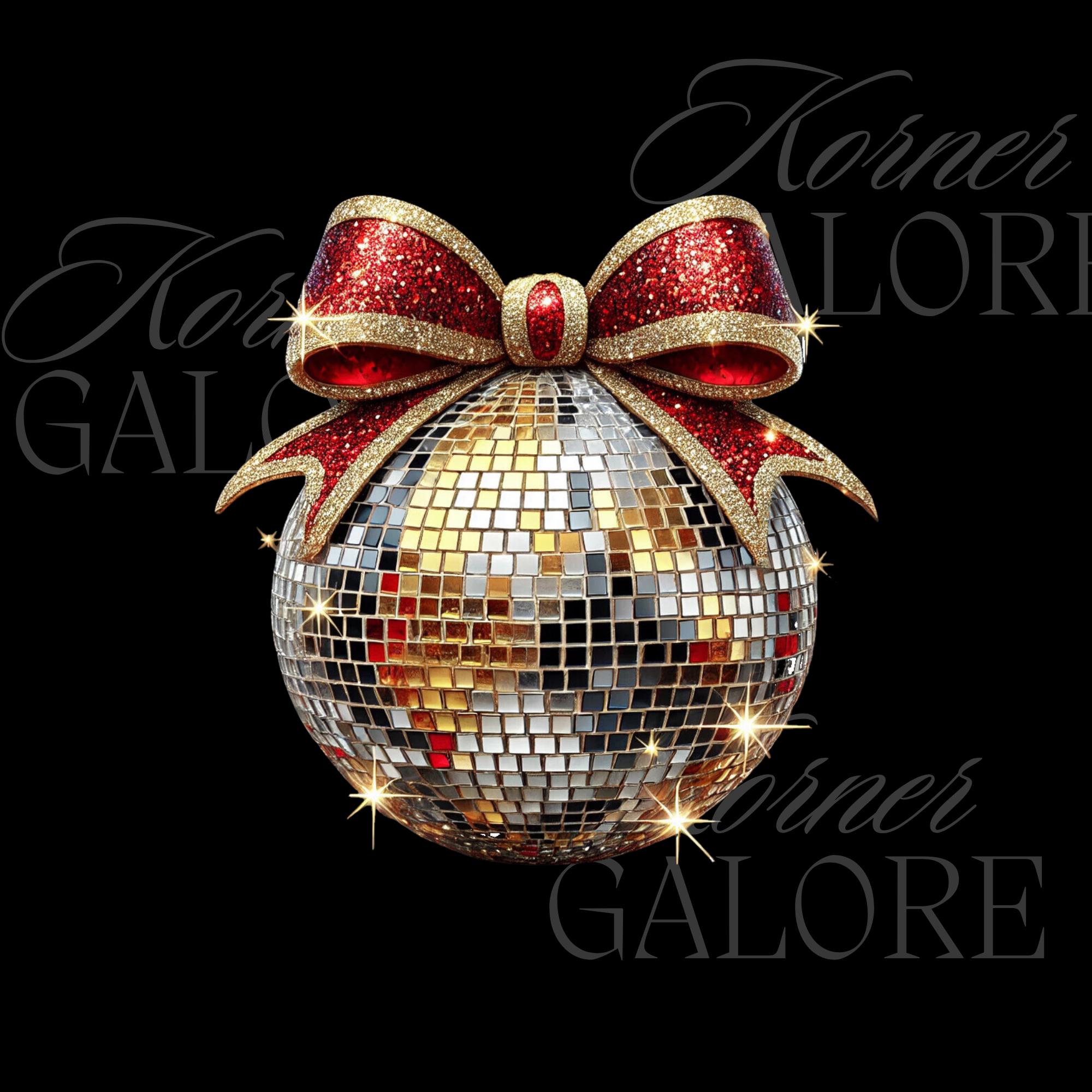 2025 Sparkling Disco Ball PNG With Transparent Background - New Year ...