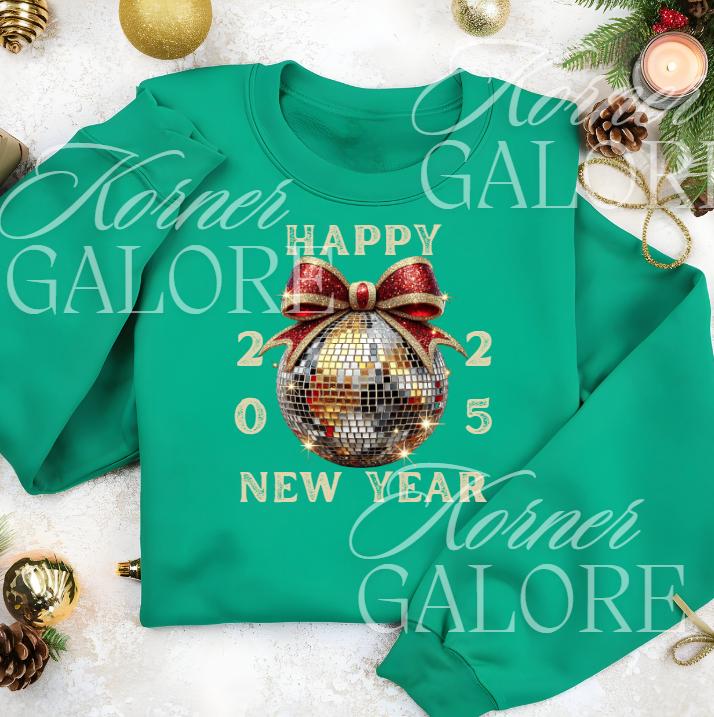 2025 Sparkling Disco Ball PNG With Transparent Background - New Year ...